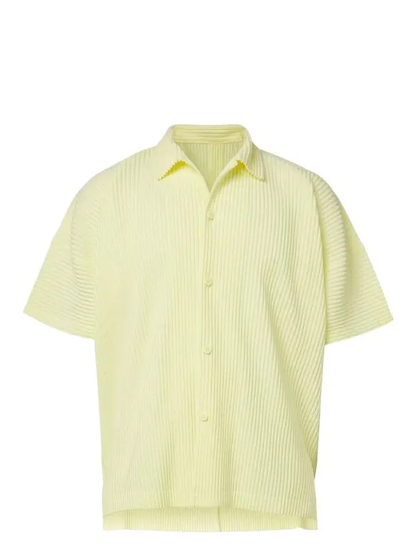 Issey Miyake Homme Plissé Monthly Colors: August Pleated Shirt - Yellow