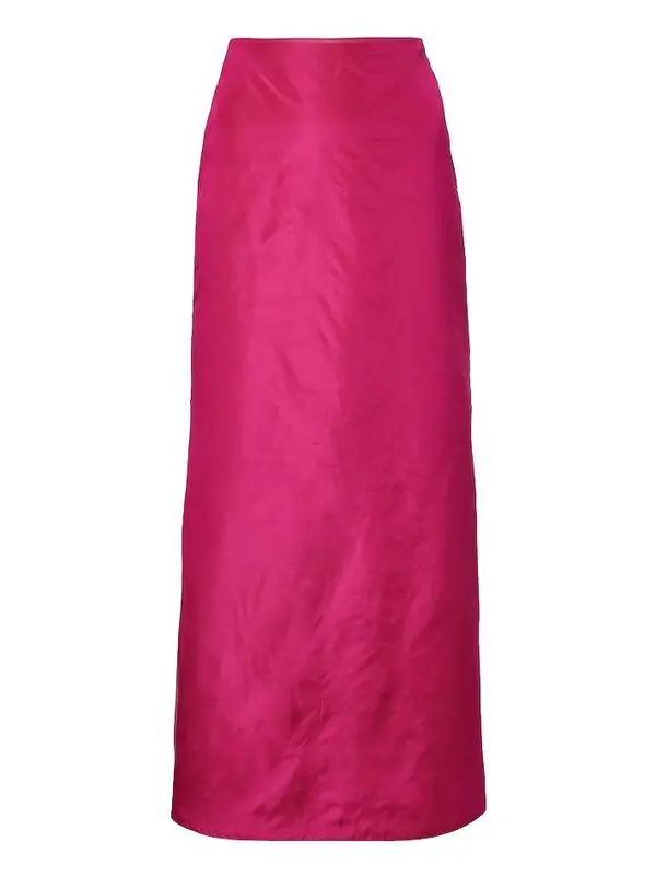 Valentino Garavani Silk Satin Maxi Skirt - Pink