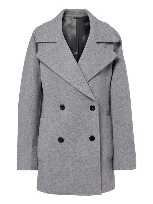TOTEME Wool And Cashmere-blend Peacoat - Grey