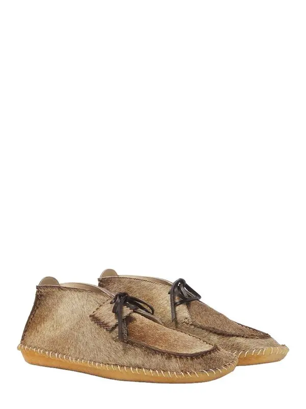 LEMAIRE Calf Hair Desert Boots - Brown
