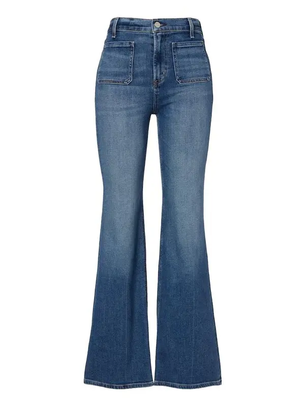Citizens Of Humanity Kimberly Mid-rise Flared Jeans In Mirka - Blue