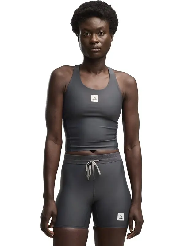PUMA X Saysky Running Crop Top - Gray