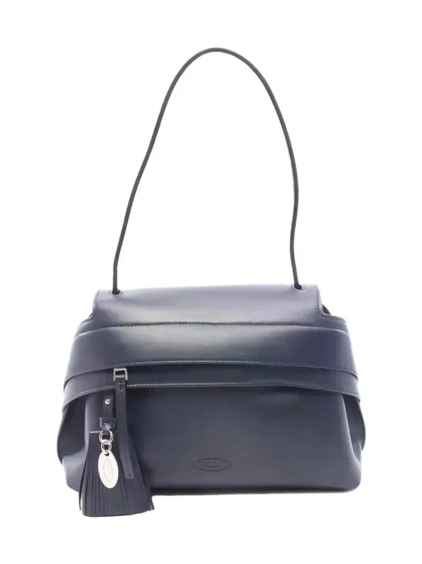 TOD'S Leather Shoulder Bag - Blue