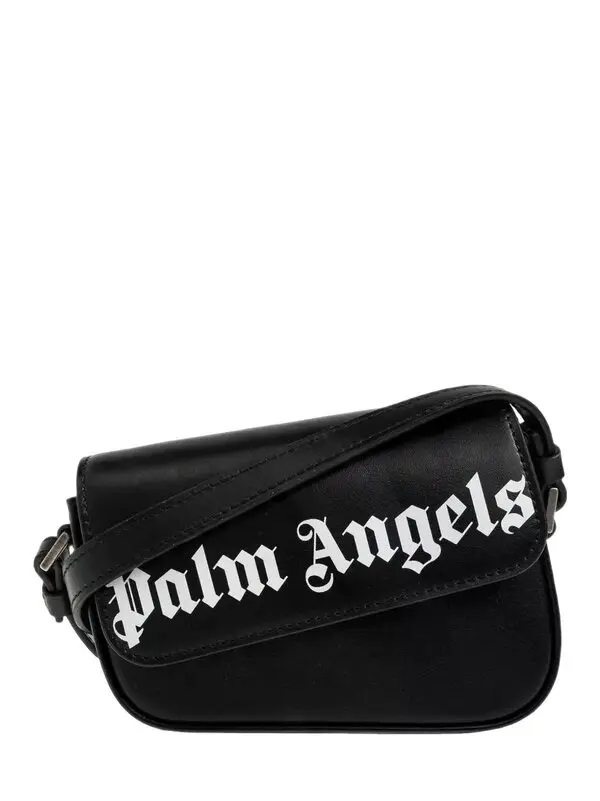 Palm Angels Crash Leather Mini Bag - Black