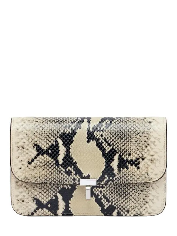 TOTEME T-lock Snake-effect Leather Crossbody Bag - Multicoloured