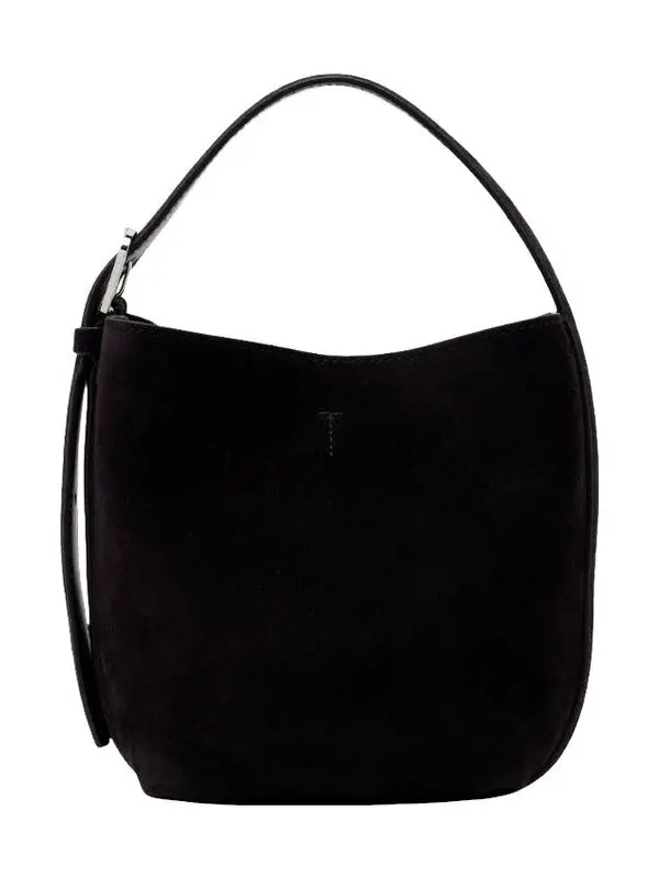 TOTEME Belted Suede Tote Bag - Brown
