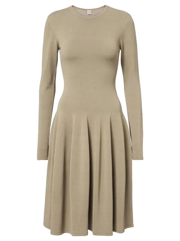 TOTEME Knitted Midi Dress - Beige