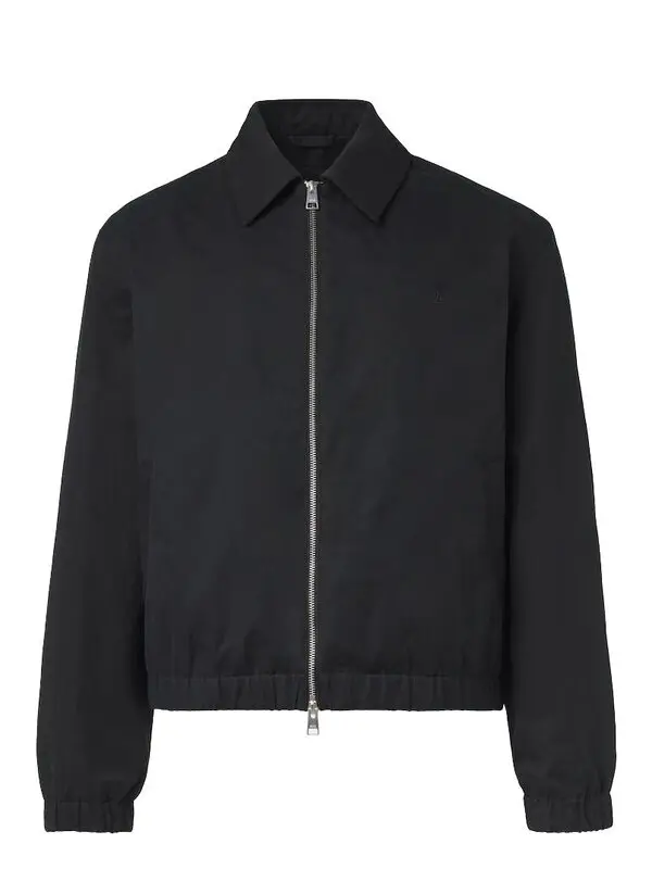 AMI Paris De Coeur Cotton Blouson Jacket - Black