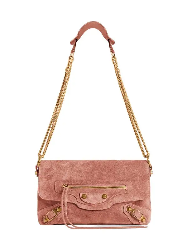 Balenciaga Le City Clutch With Chain - Pink