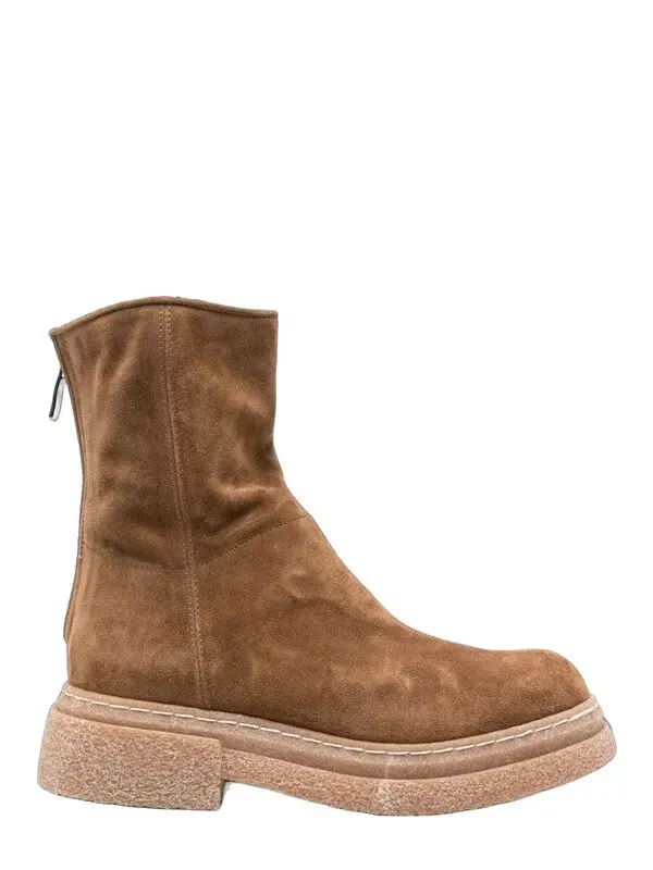 ALBERTO FASCIANI Leather Zip-up Boots - Blue