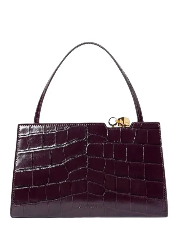 Jacquemus Handbag Leather Dark Burgundy "le Salon - Red