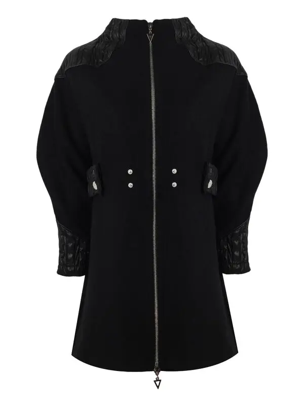 MIRIMALIST Angle Puff Wool Coat - Black