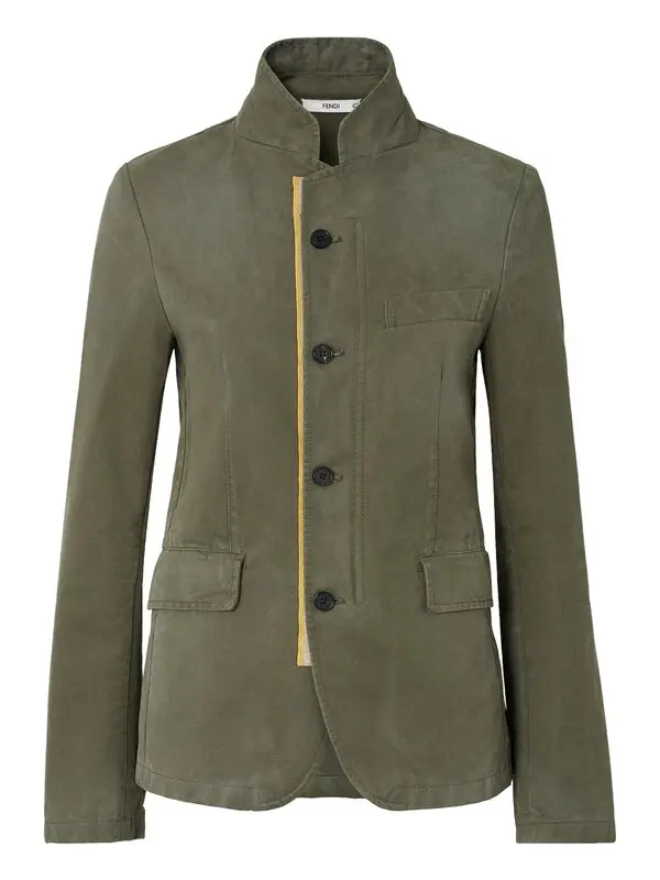 Fendi Cotton Drill Jacket - Green