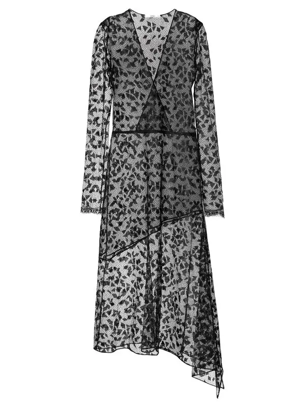 Fendi Cuneo Lace Midi Dress - Black