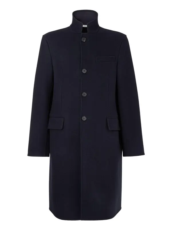 Fendi Equestrian Wool Coat - Blue