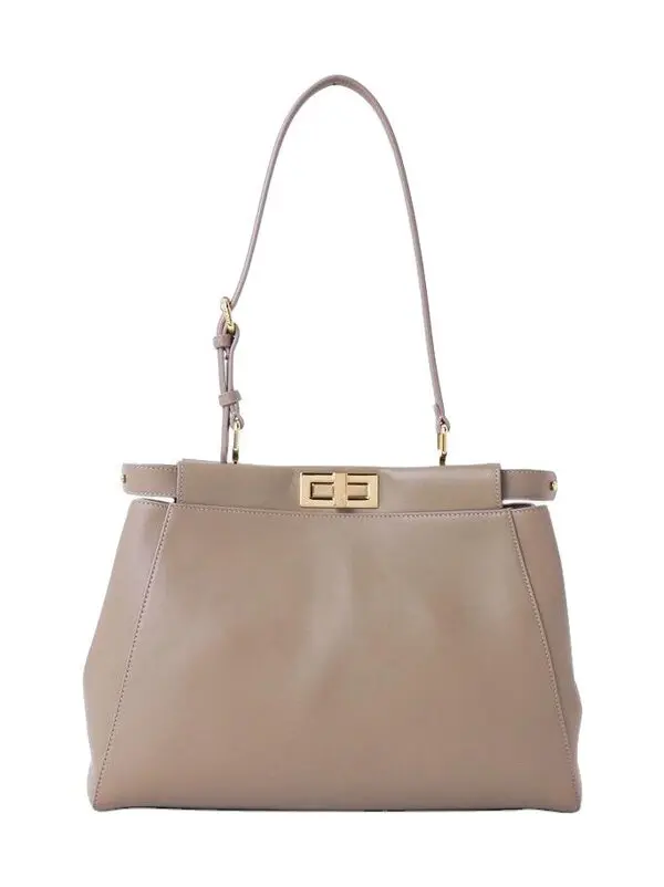 Fendi Medium Peekaboo Satchel Bag - Grey