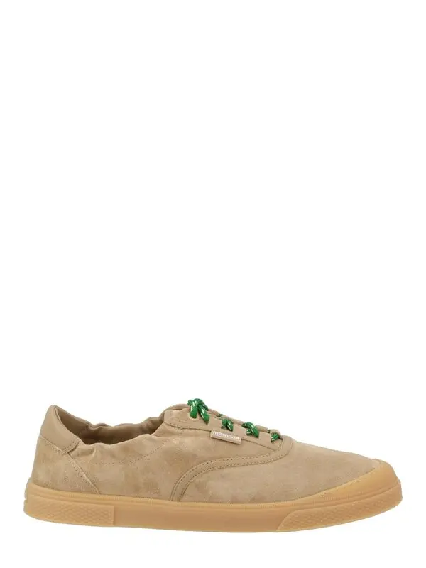Moncler Leather Leisure Sneakers - Cream