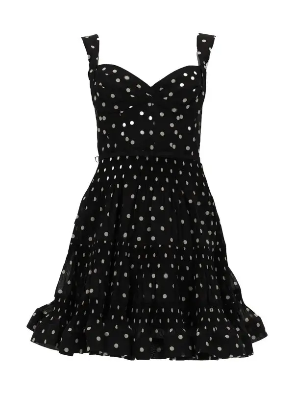 Zimmermann Mini Abito A Pois - Black