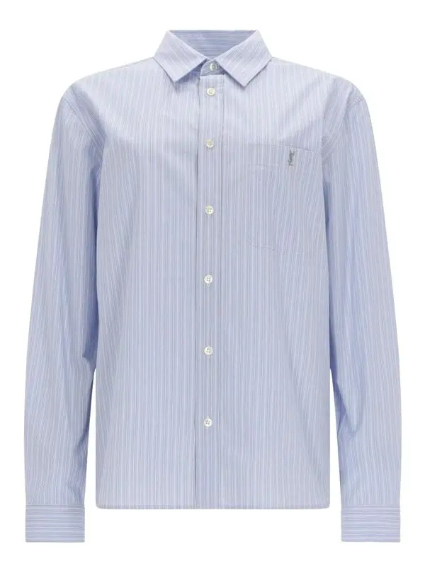 Saint Laurent Cassandre Striped Shirt - Multicolor