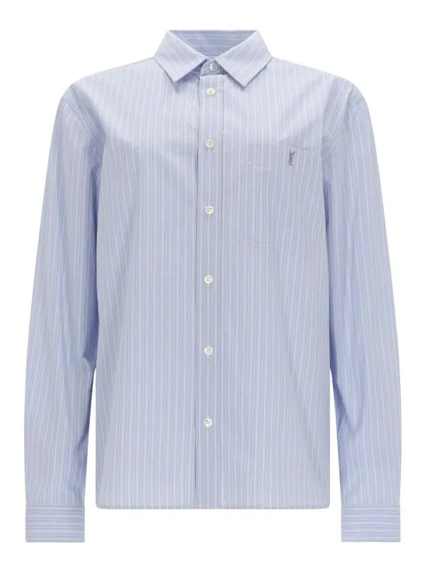 Saint Laurent Cassandre Striped Shirt - Multicolor