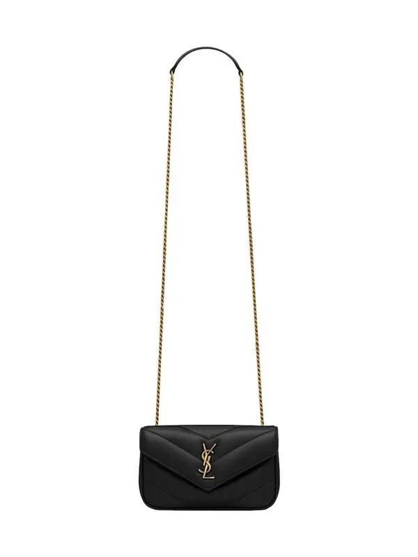 Saint Laurent Loulou Mini Bag - Black