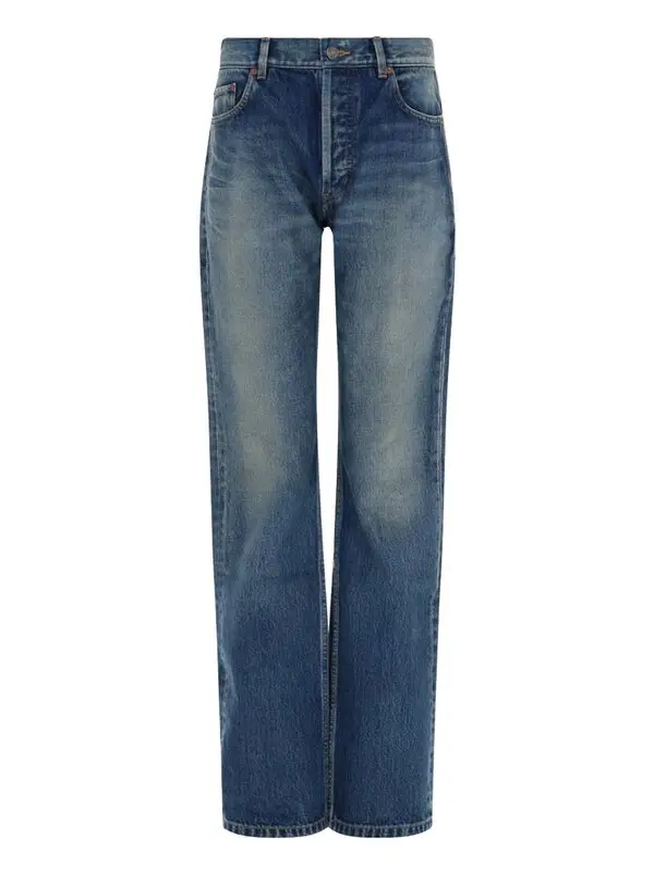 Saint Laurent Straight Fit Jeans - Blue