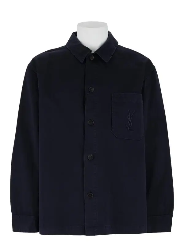Saint Laurent Overshirt Cassandre - Blue