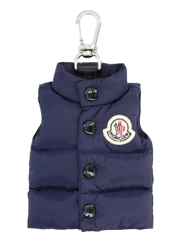 Moncler Keychain In The Shape Of A Vest - Blue