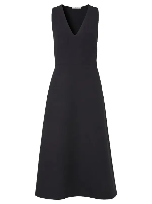 Fendi Dress In Wool And Silk - Black