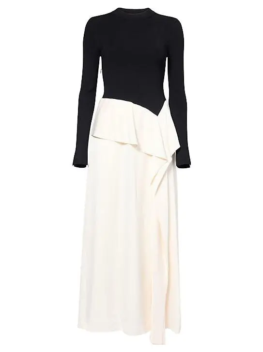 Simkhai Ornella Dress Knitted Midi Dress - Black Multi