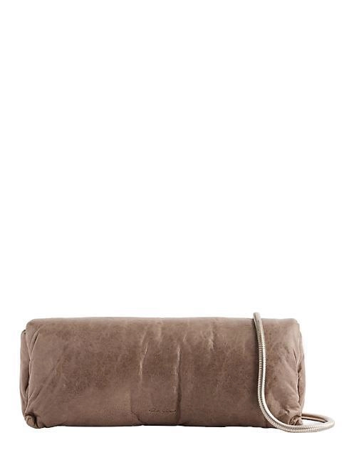 Rick Owens Soft Elongated Leather Clutch Bag - Dust