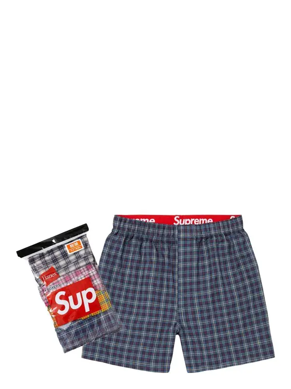 Supreme X Hanes Plaid Boxers - Multicolor
