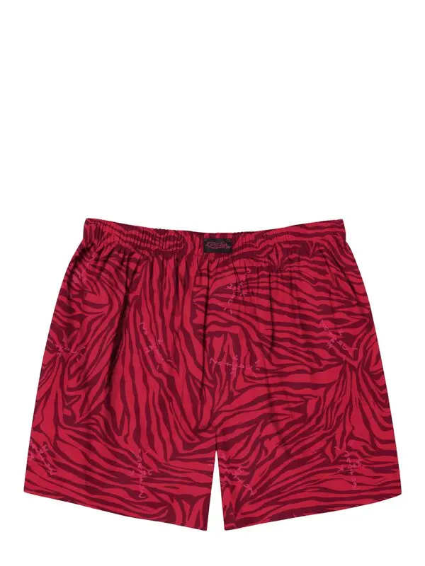 TRAVIS SCOTT Zebra Print Boxers - Red