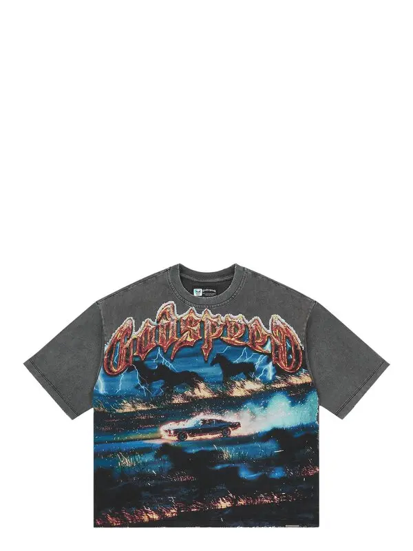 GODSPEED Horsepower T-shirt Wash - Grey