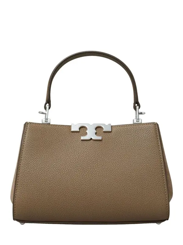 Tory Burch Eleanor Pebbled Mini Satchel 'wild Mushroom - Brown