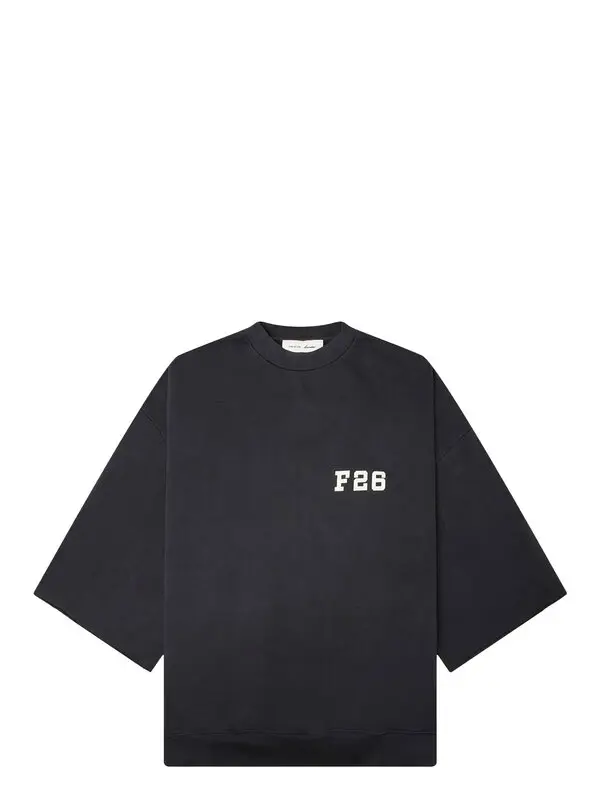 Fear Of God 3/4 Sleeve Crewneck 'washed Iron - Grey