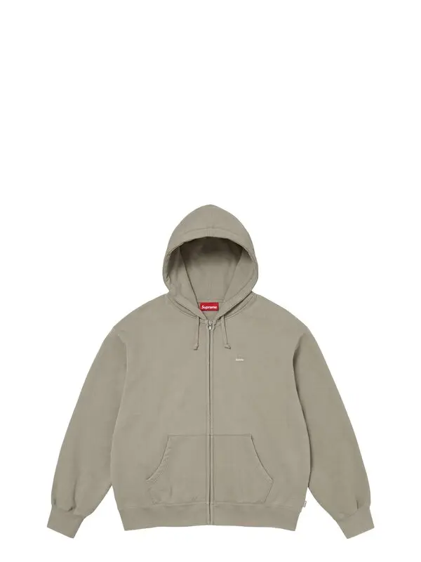 Supreme Small Box Zip Up Hooded Sweatshirt - Grey