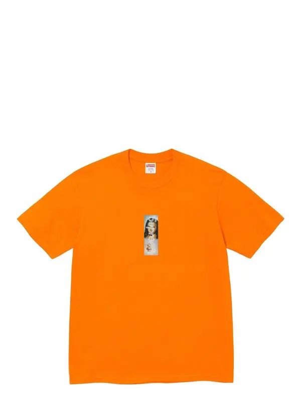 Supreme Prayer Card Box Logo Tee - Orange