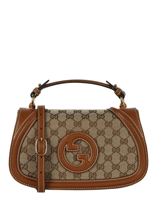 Gucci Blondie Medium Top Handle Bag 'beige/ebony/sundial - Tan