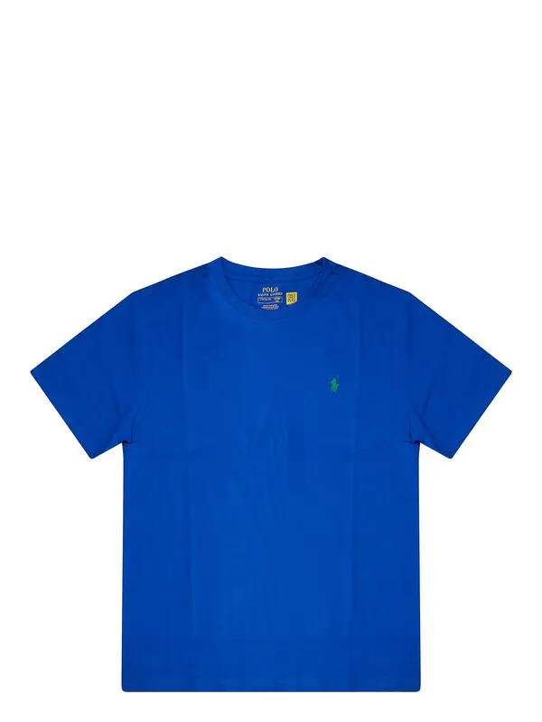 Polo Ralph Lauren Short Sleeve Crewneck T-shirt With Logo - Blu