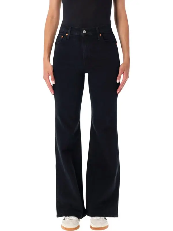 LEVI'S Ribcage High-rise Flare Jeans - Nero