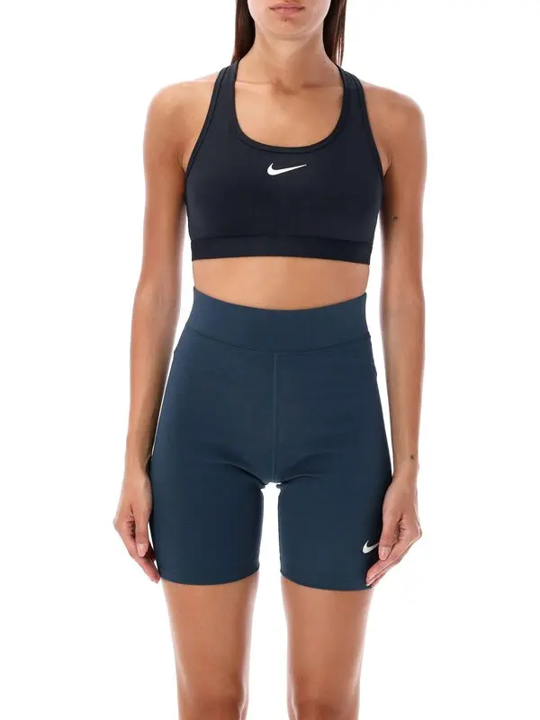 Nike Performance Sports Bra With Scoop Neck And Racerback Support - Nero