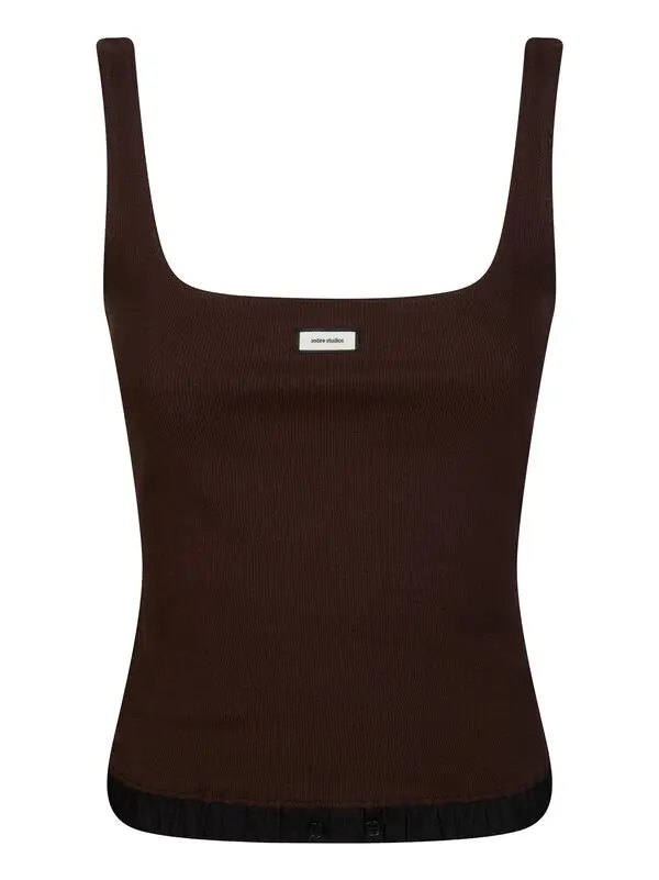 ENTIRE STUDIOS Luxe Lounge Mini Tank - Marrone