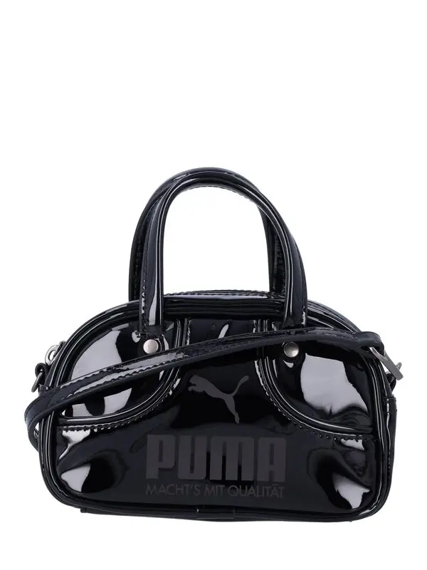PUMA Mini Sporty Retro-inspired Handbag - Black