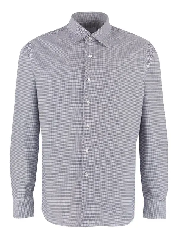 THE ALPHABET The Alphabet Gingham Printed Cotton Shirt - Multicolor