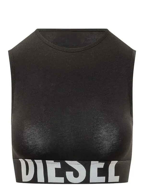 DIESEL® Versatile Mini Tank Top - Deep Black