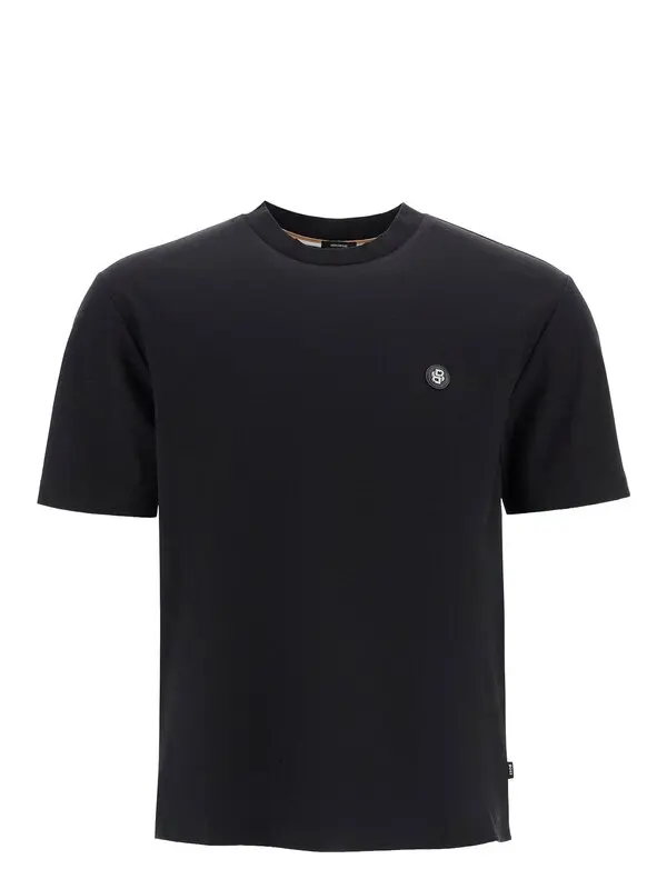 BOSS Logo Cotton T-shirt - Black