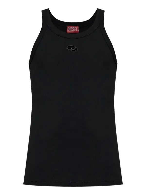 DIESEL® Slim Fit Oval-d Laser-cut T-shirt - Nero