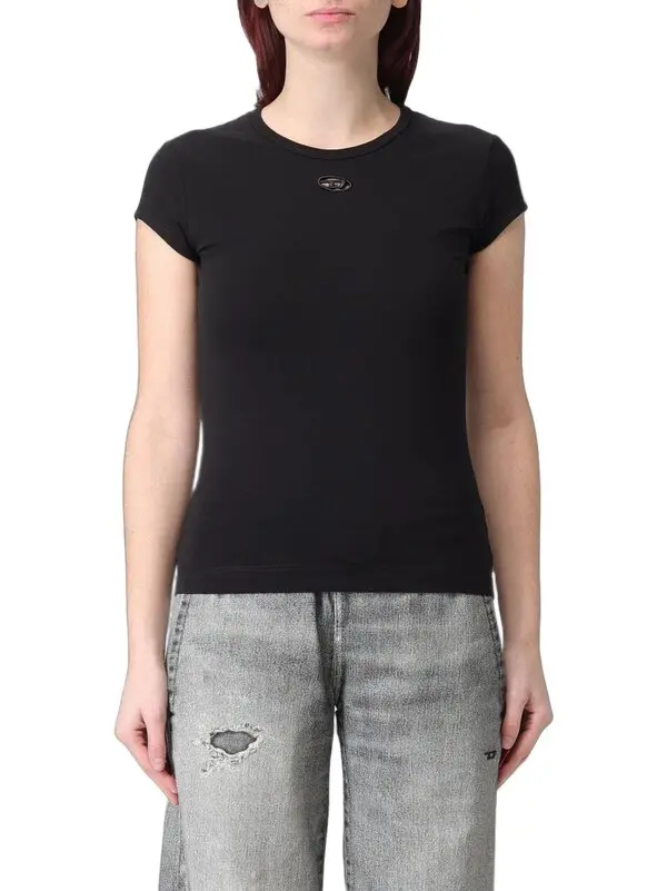 DIESEL® Logo Cotton T-shirt - Black