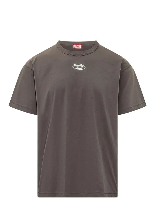 DIESEL® Iconic Graphic T-shirt With Bold Logo Edition - Grigio